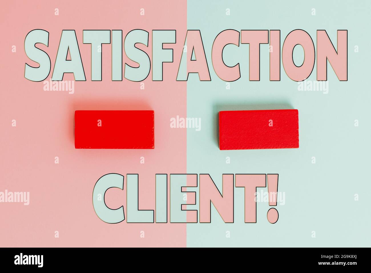 Text showing inspiration Satisfaction Client. Word for benefits which ...