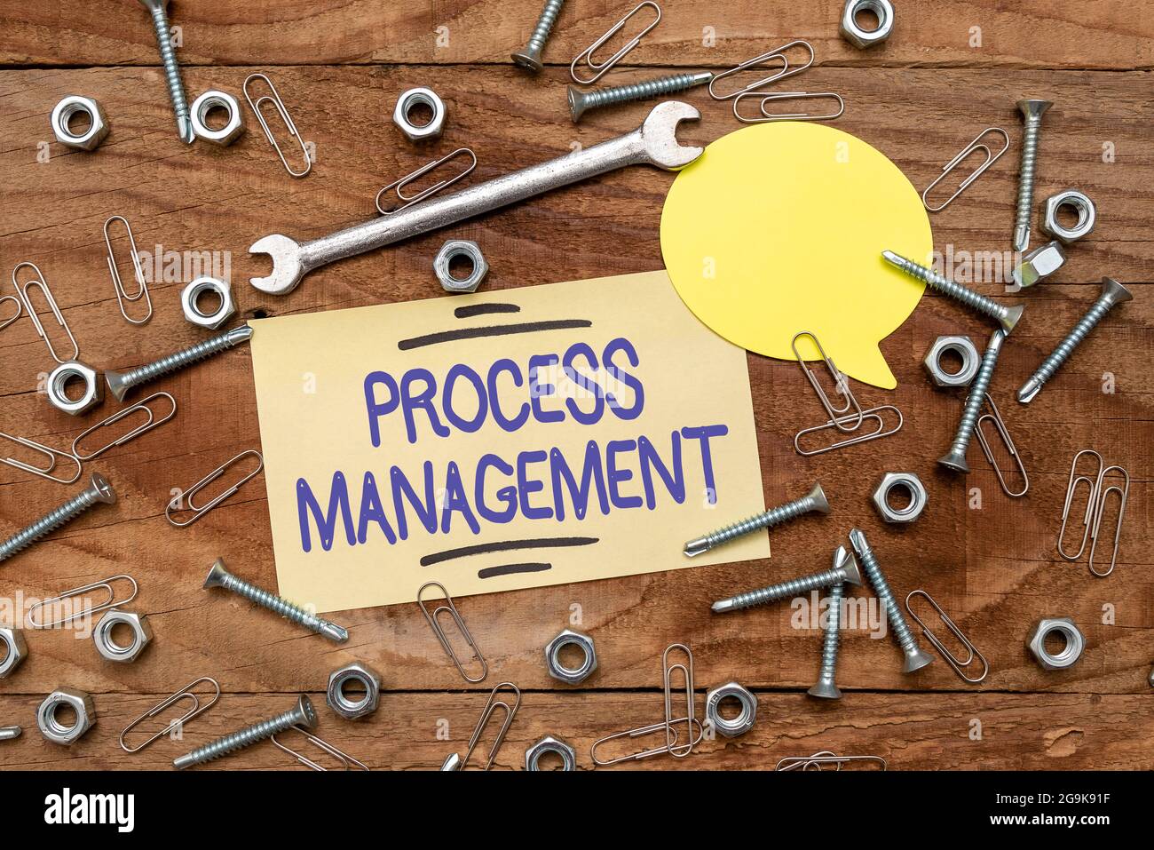 Text sign showing Process Management. Word Written on aligning ...