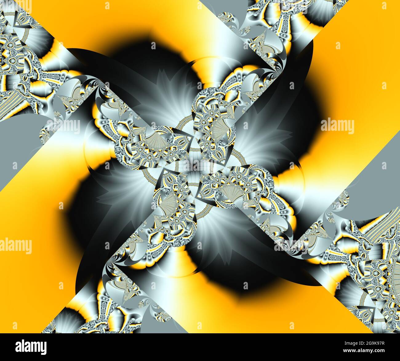 Computer generated abstract colorful fractal artwork for creative ...
