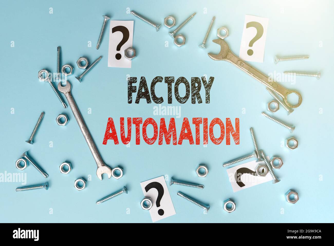 Text caption presenting Factory Automation. Business approach automatic ...