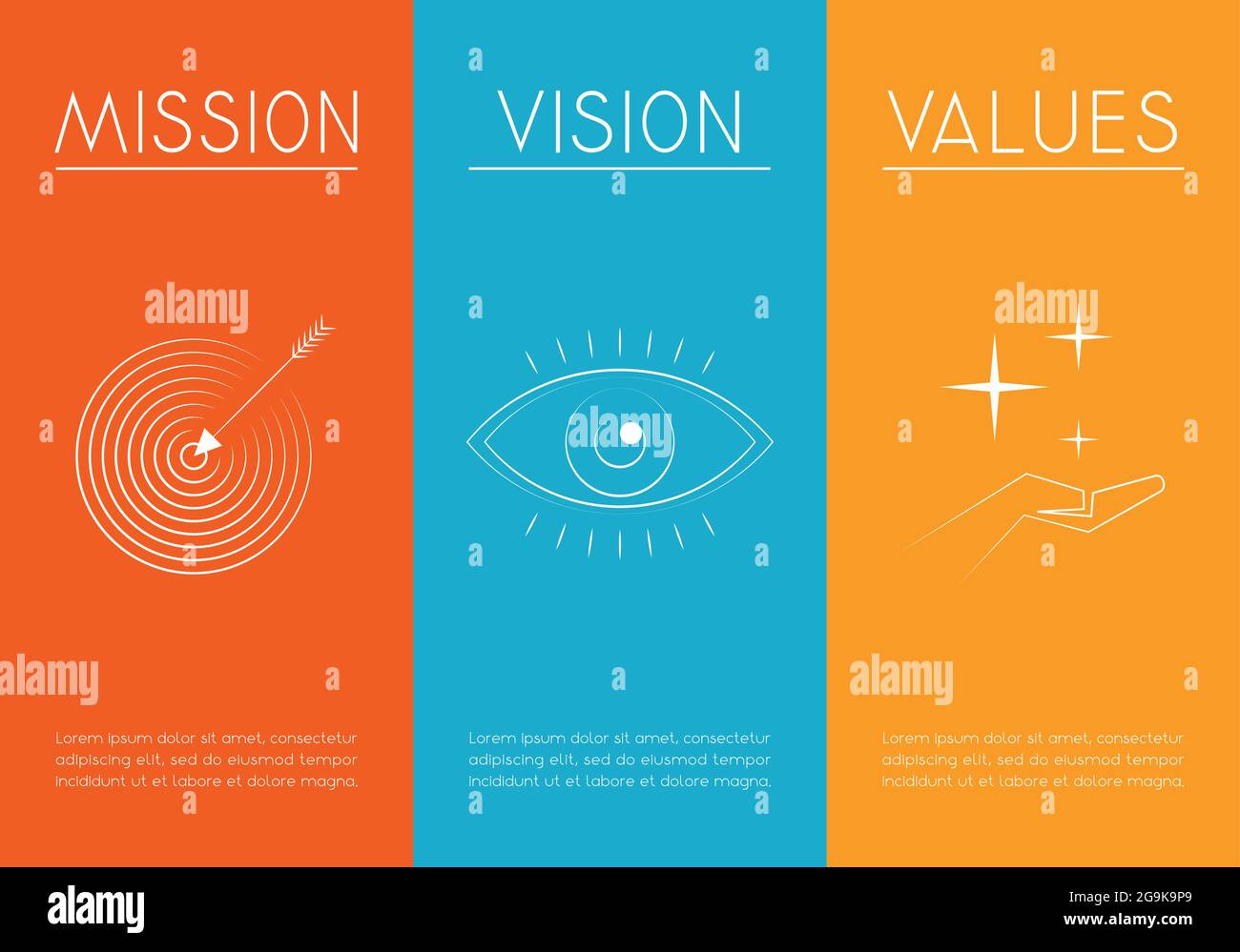 Mission vision strategy Stock Vector Images - Alamy