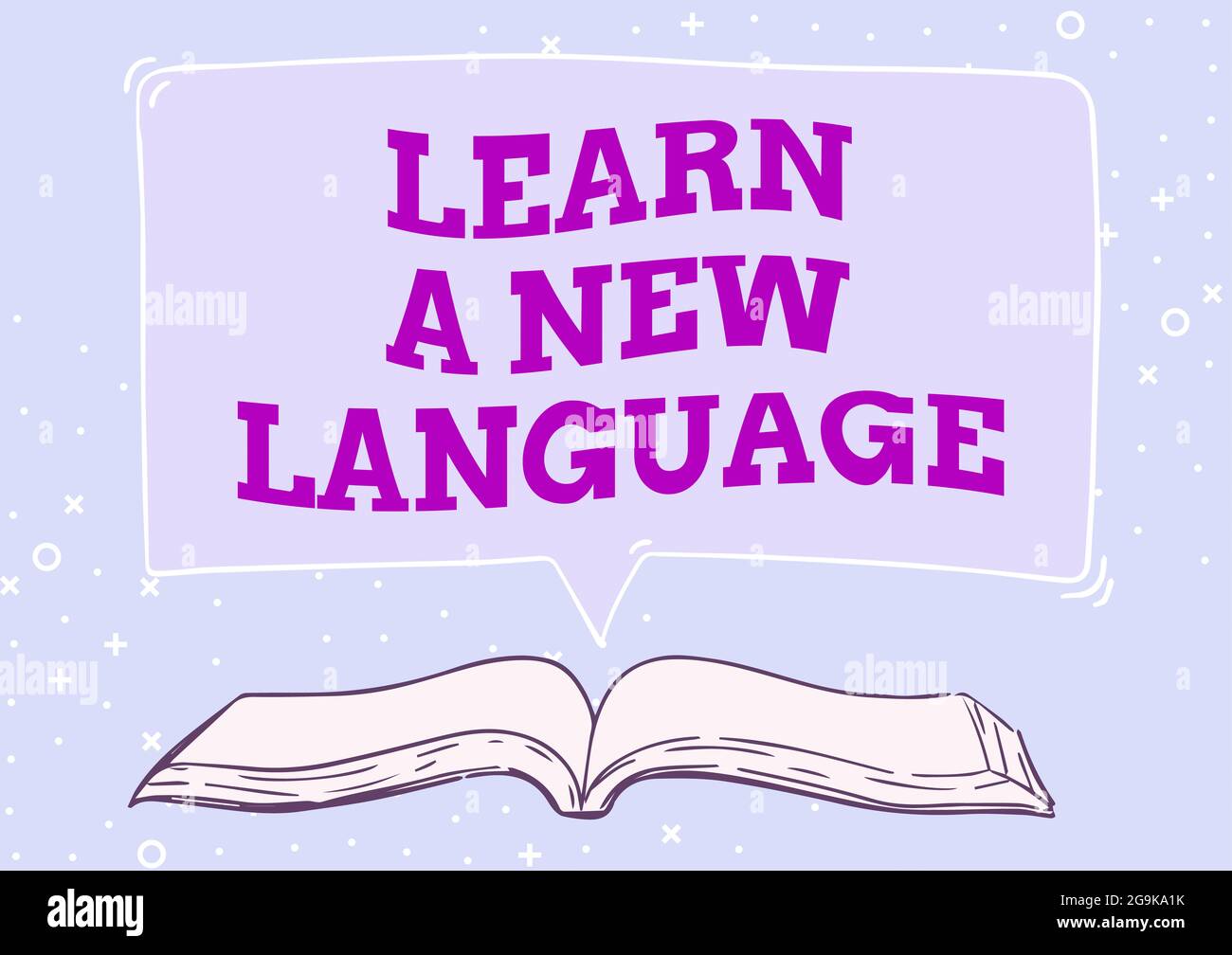 Conceptual display Learn A New Language. Business approach ability to ...