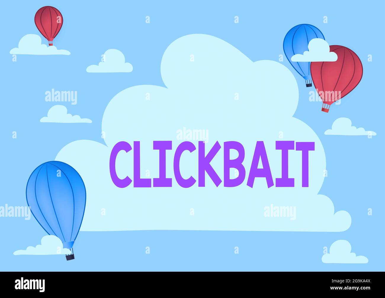 Writing displaying text Clickbait. Concept meaning the main purpose is ...