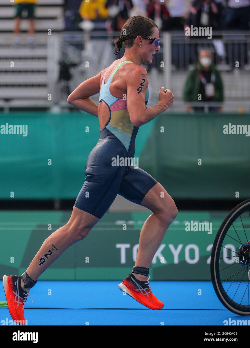 Tokyo, Japan. 27th July, 2021. Flora Duffy of Bermuda competes during ...