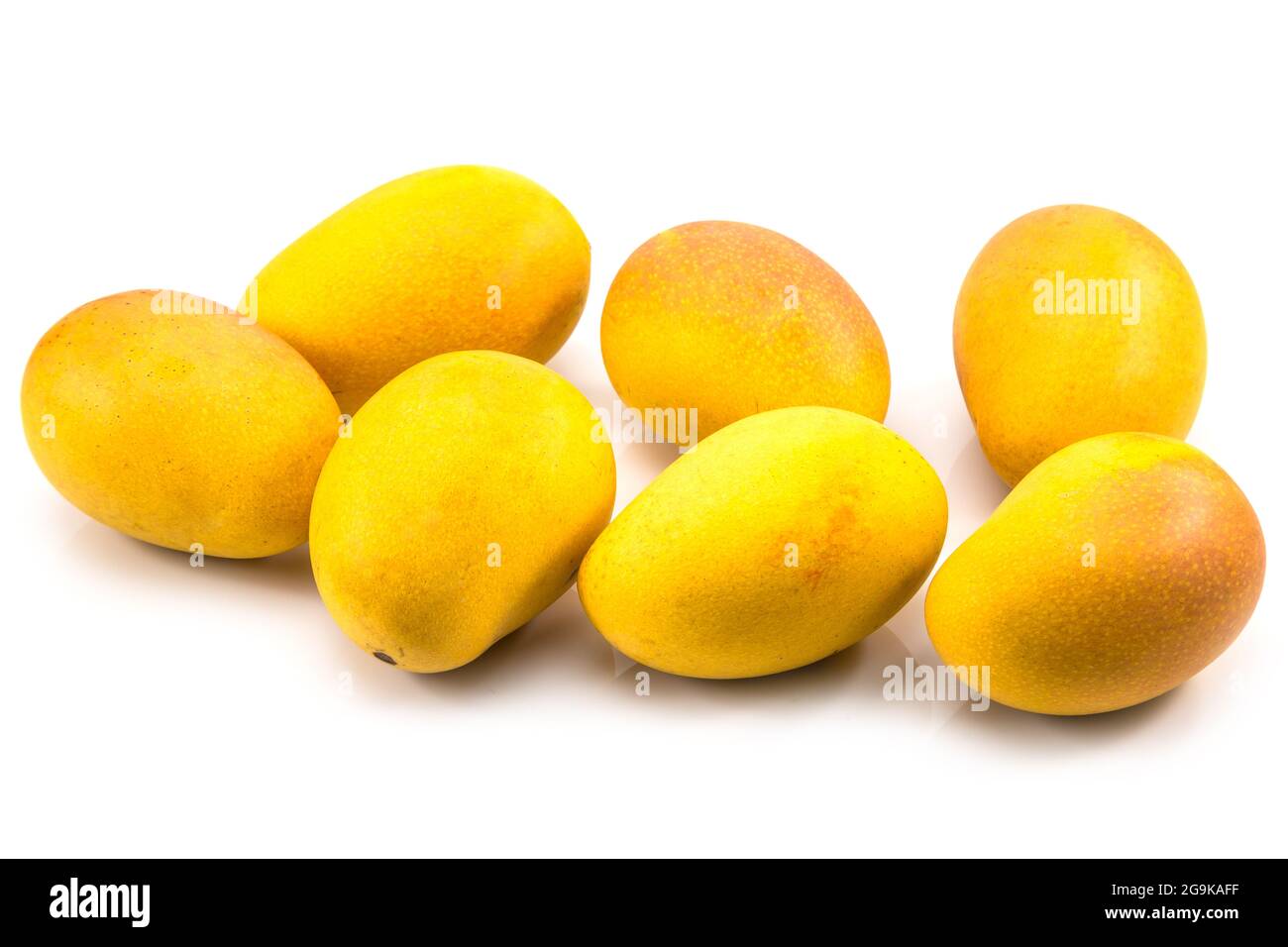 Fresh ripe mango fruit isolated on white background Stock Photo - Alamy