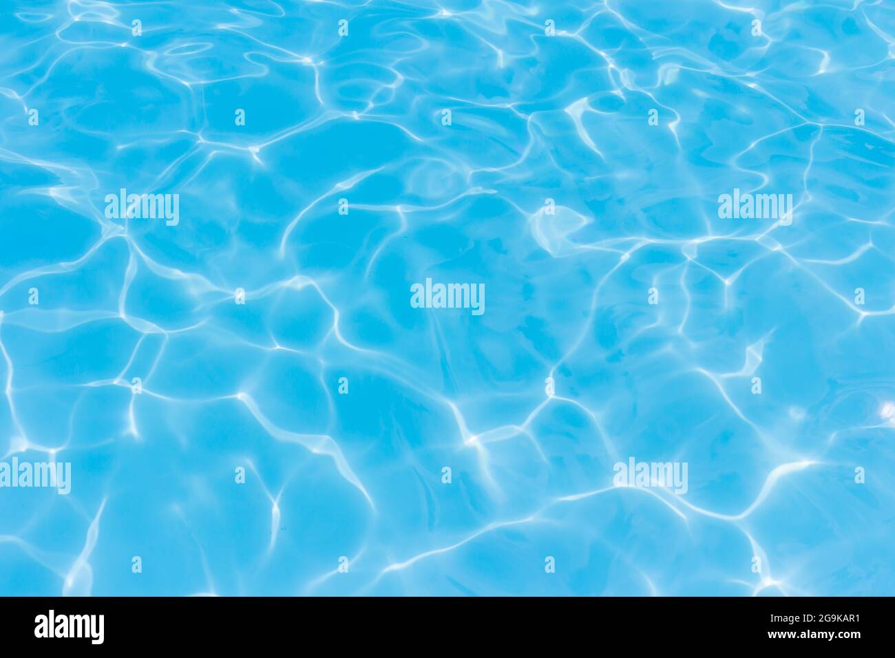 Light Blue swimming pool rippled water texture reflection Stock Photo ...
