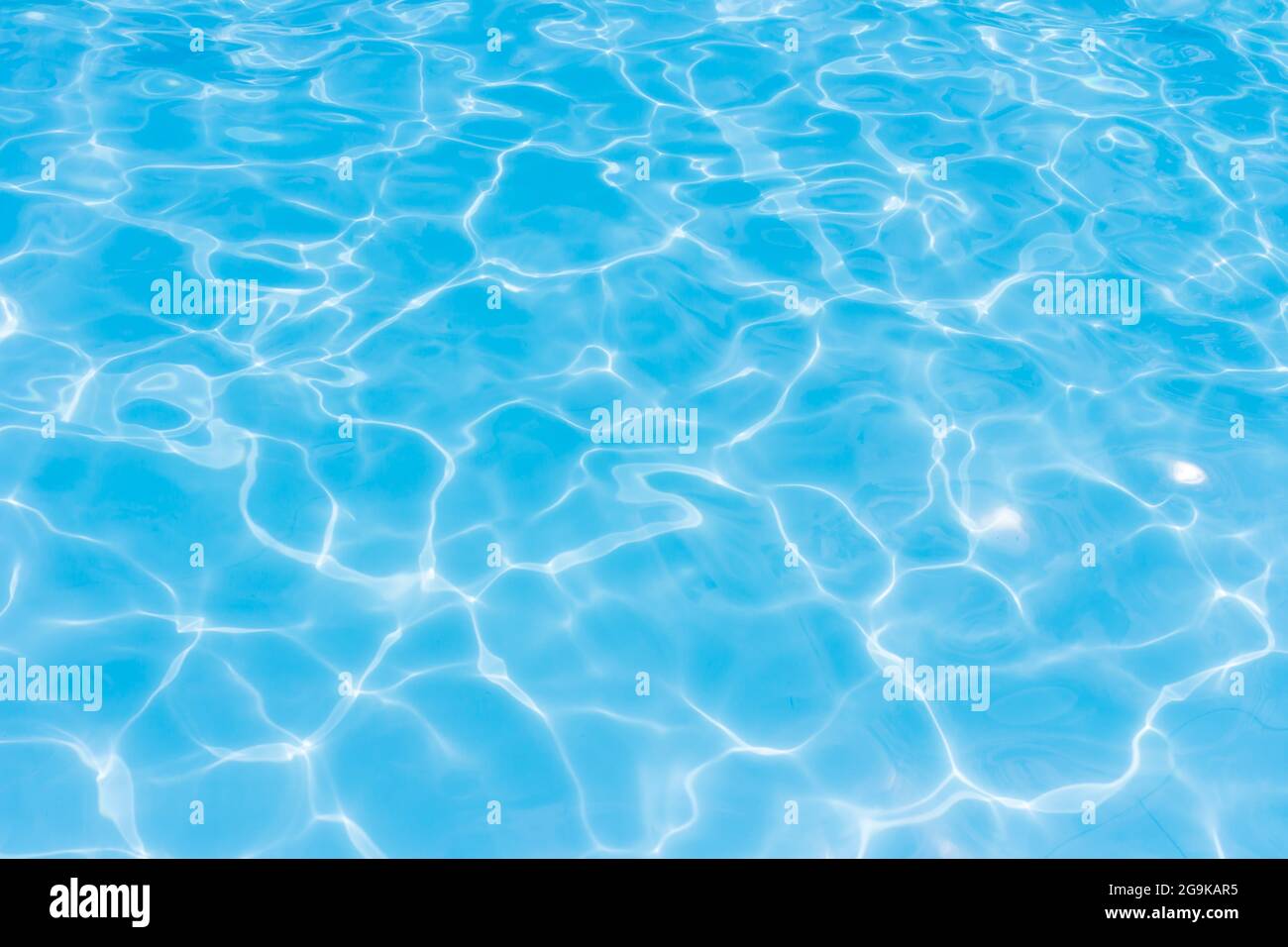 Light Blue swimming pool rippled water texture reflection Stock Photo ...