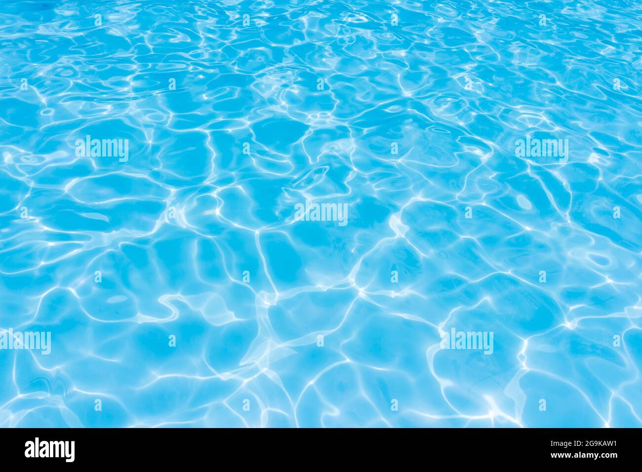 Light Blue swimming pool rippled water texture reflection Stock Photo ...