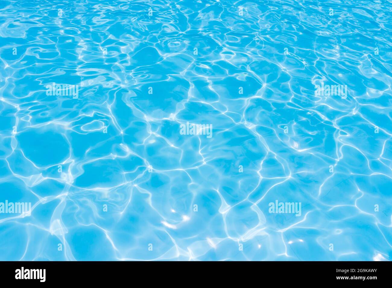 Light Blue swimming pool rippled water texture reflection Stock Photo ...