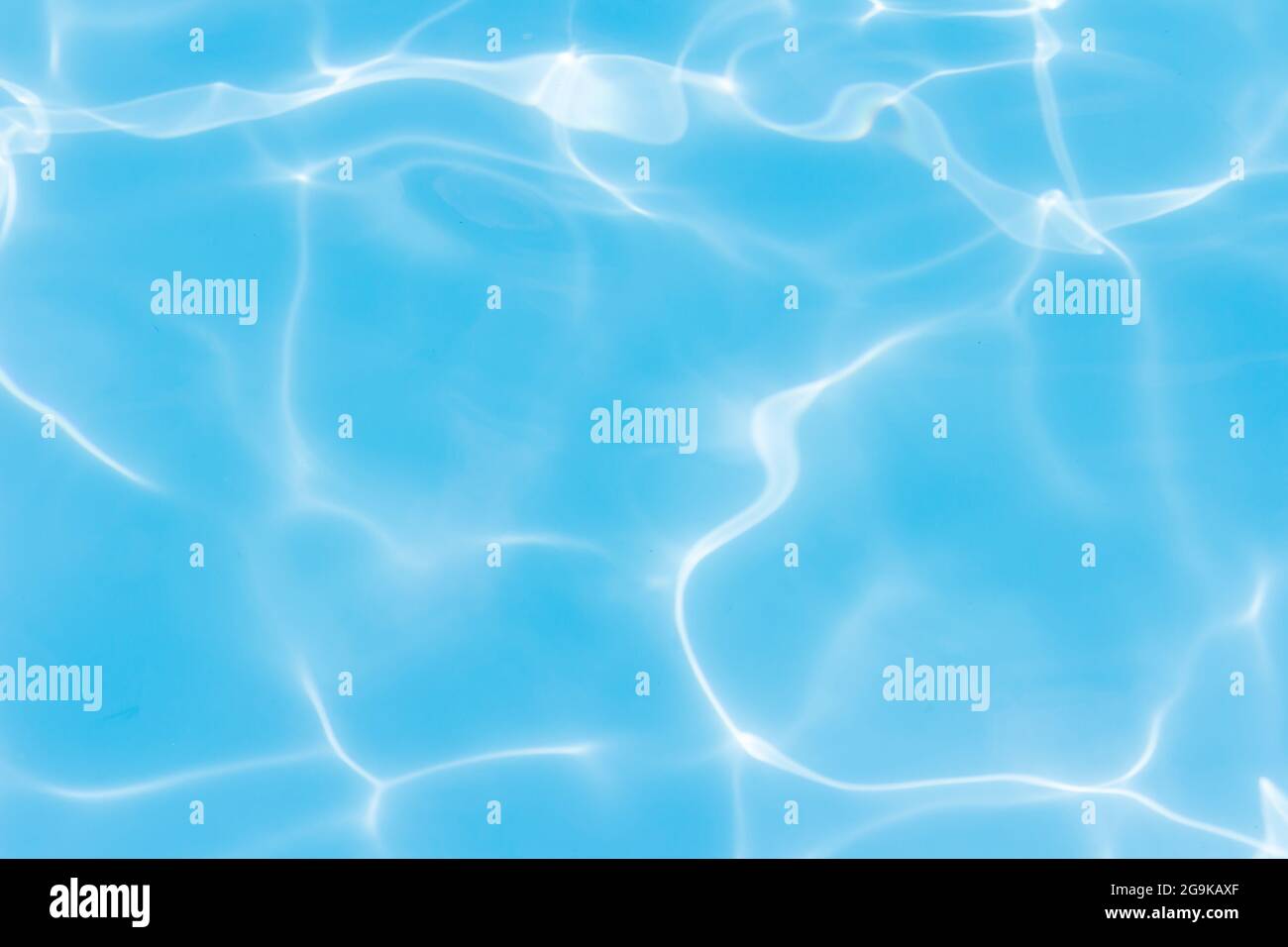 Light Blue swimming pool rippled water texture reflection Stock Photo ...