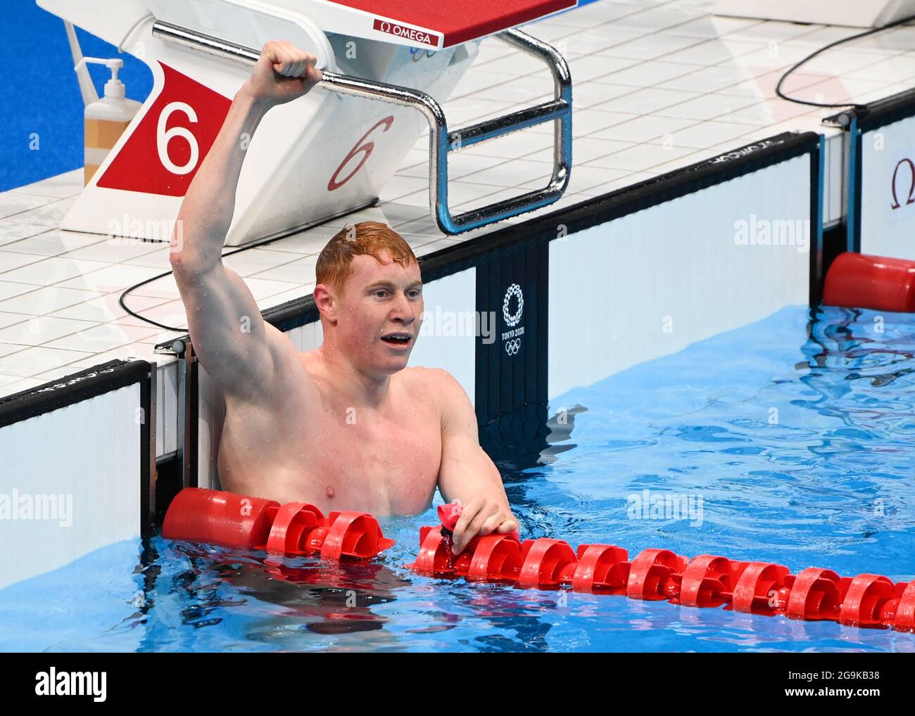 Tokyo, Japan. 27th July, 2021. Tom Dean of Great Britain celebrates ...
