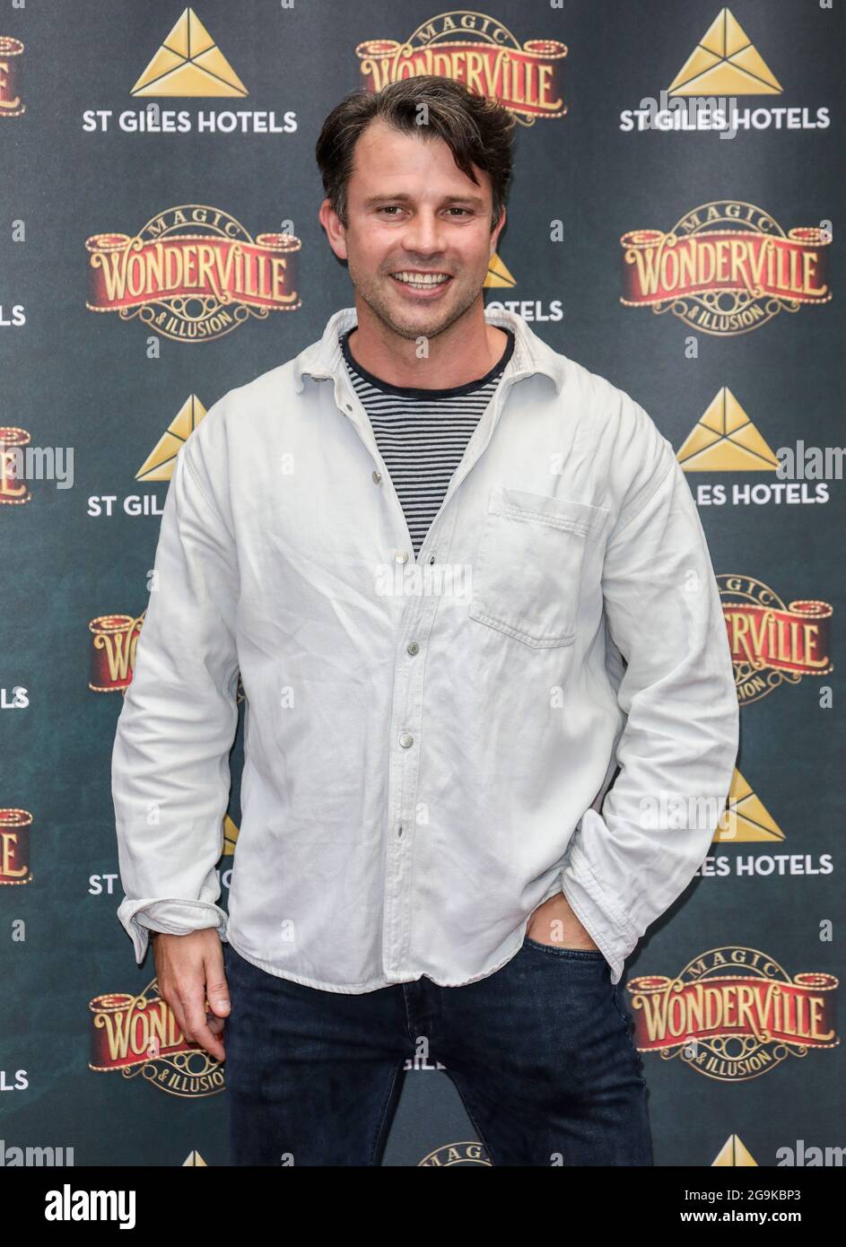 Neil McDermott attends a gala performance of Wonderville at the Palace Theatre in London. (Photo ...