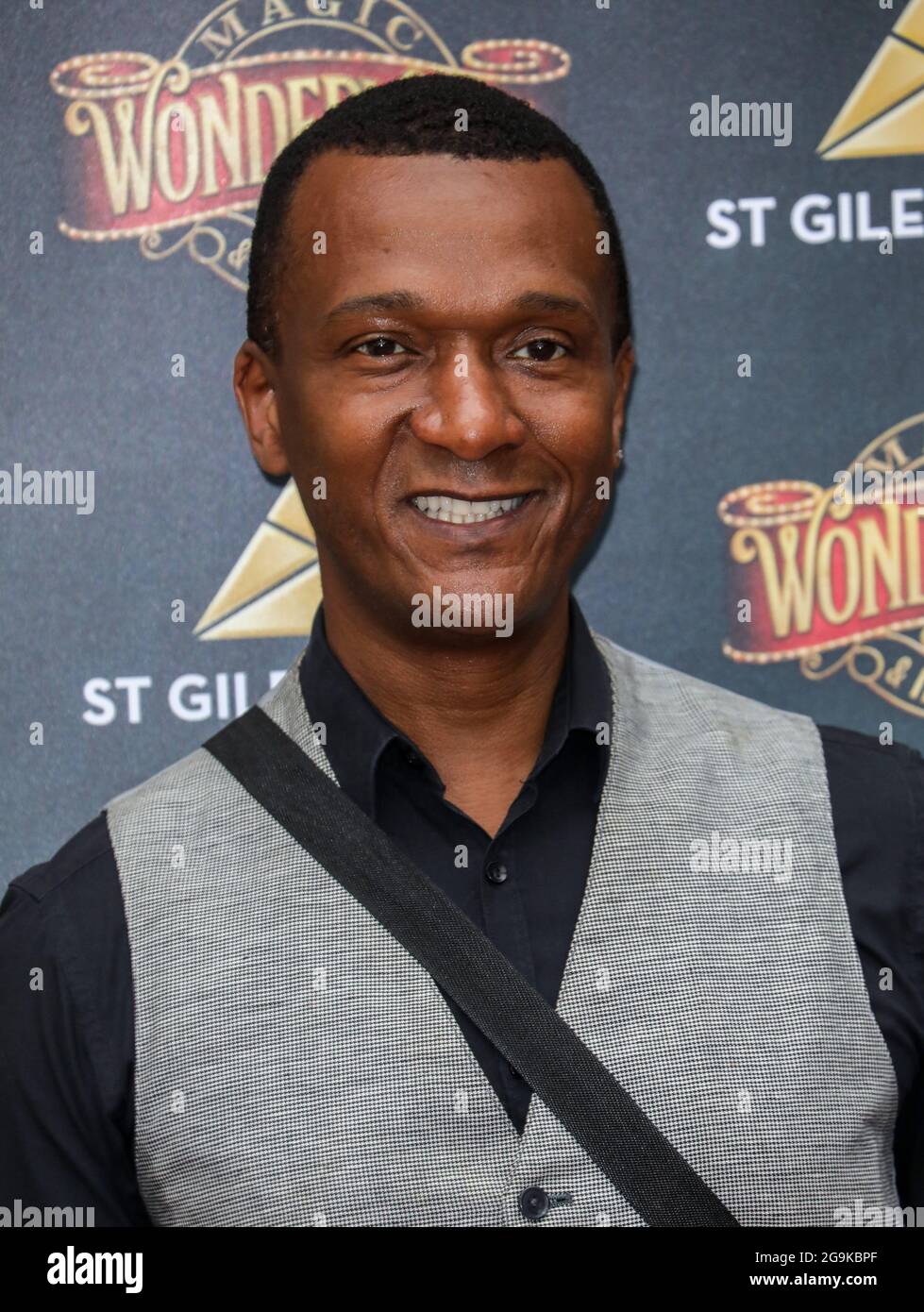 Paul Hazel attends a gala performance of Wonderville at the Palace ...