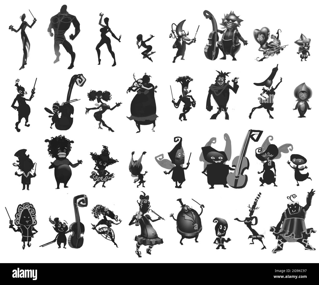 Woman character animation set Cut Out Stock Images & Pictures - Alamy