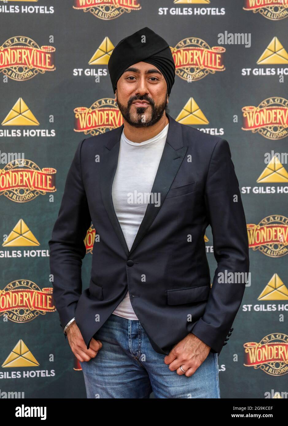 London, UK. 26th July, 2021. Magic Singh attends a gala performance of ...
