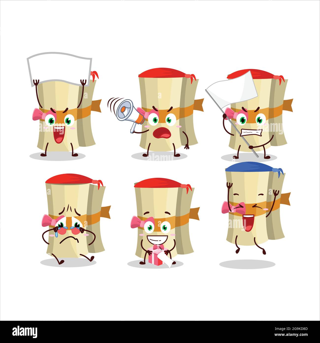 Mascot design style of treasure paper character as an attractive ...