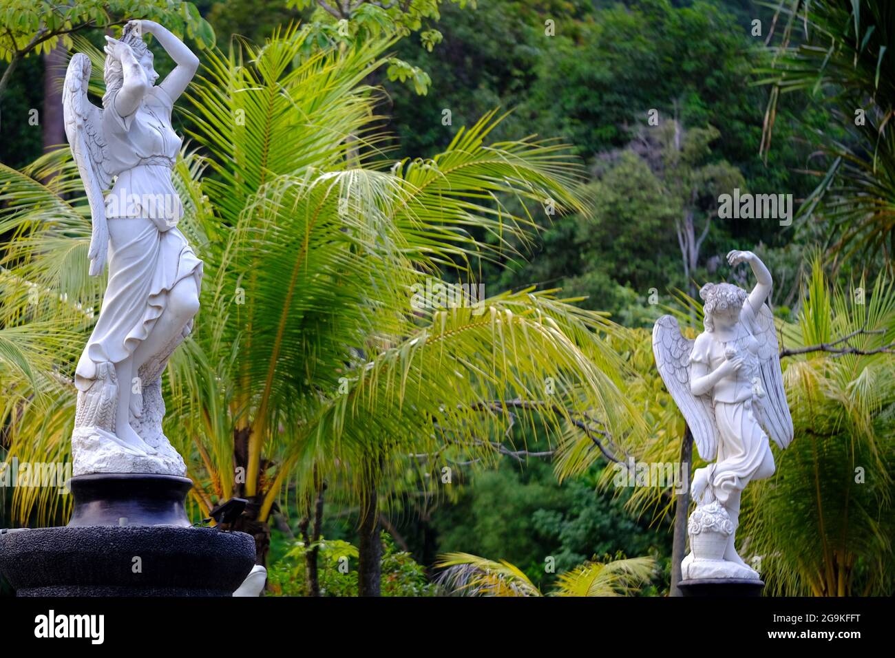 Indonesia Batam - Angel sculptures in Villa Panbil Stock Photo - Alamy