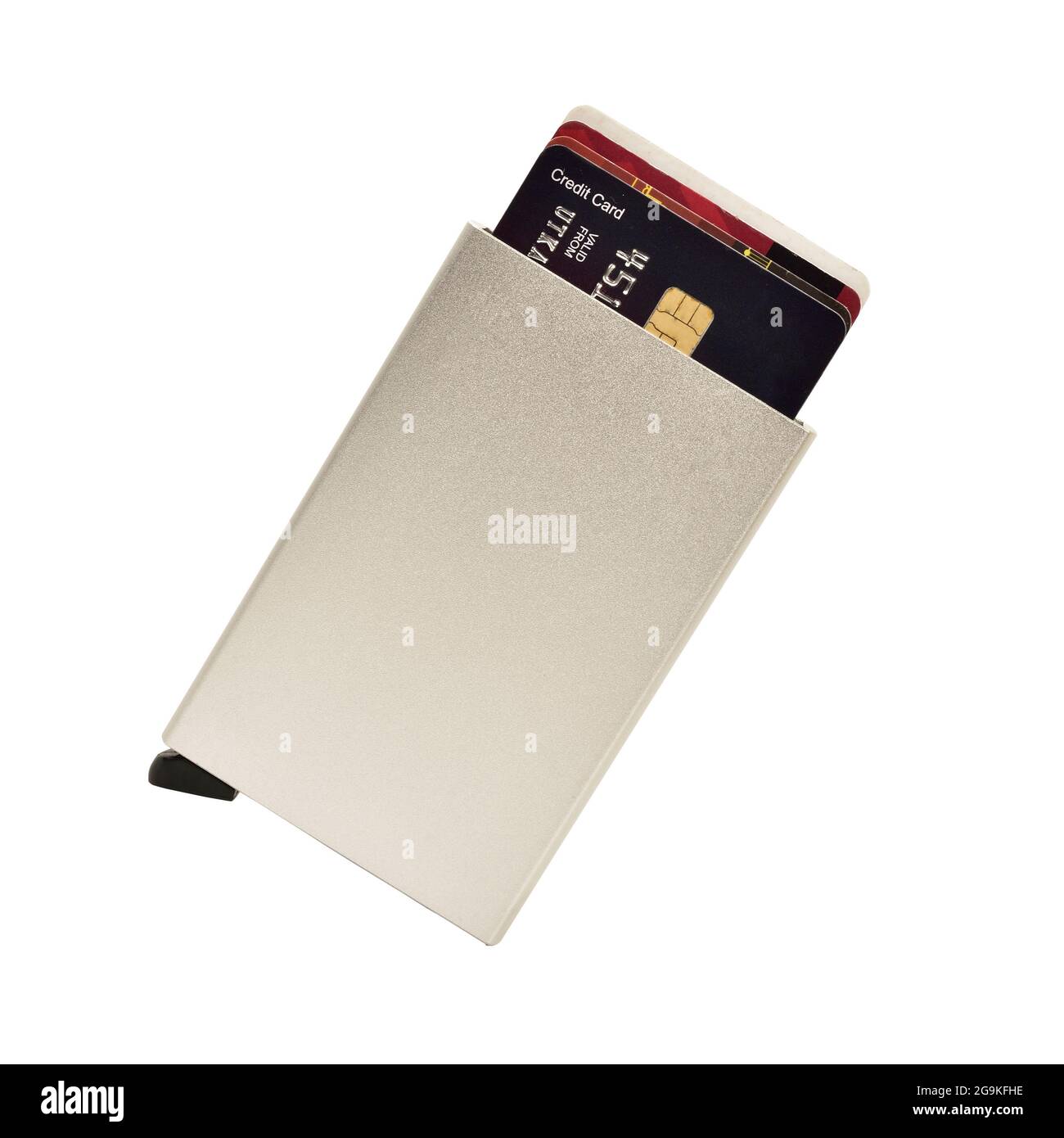 Card holder isolated on white background with clipping path Stock Photo ...