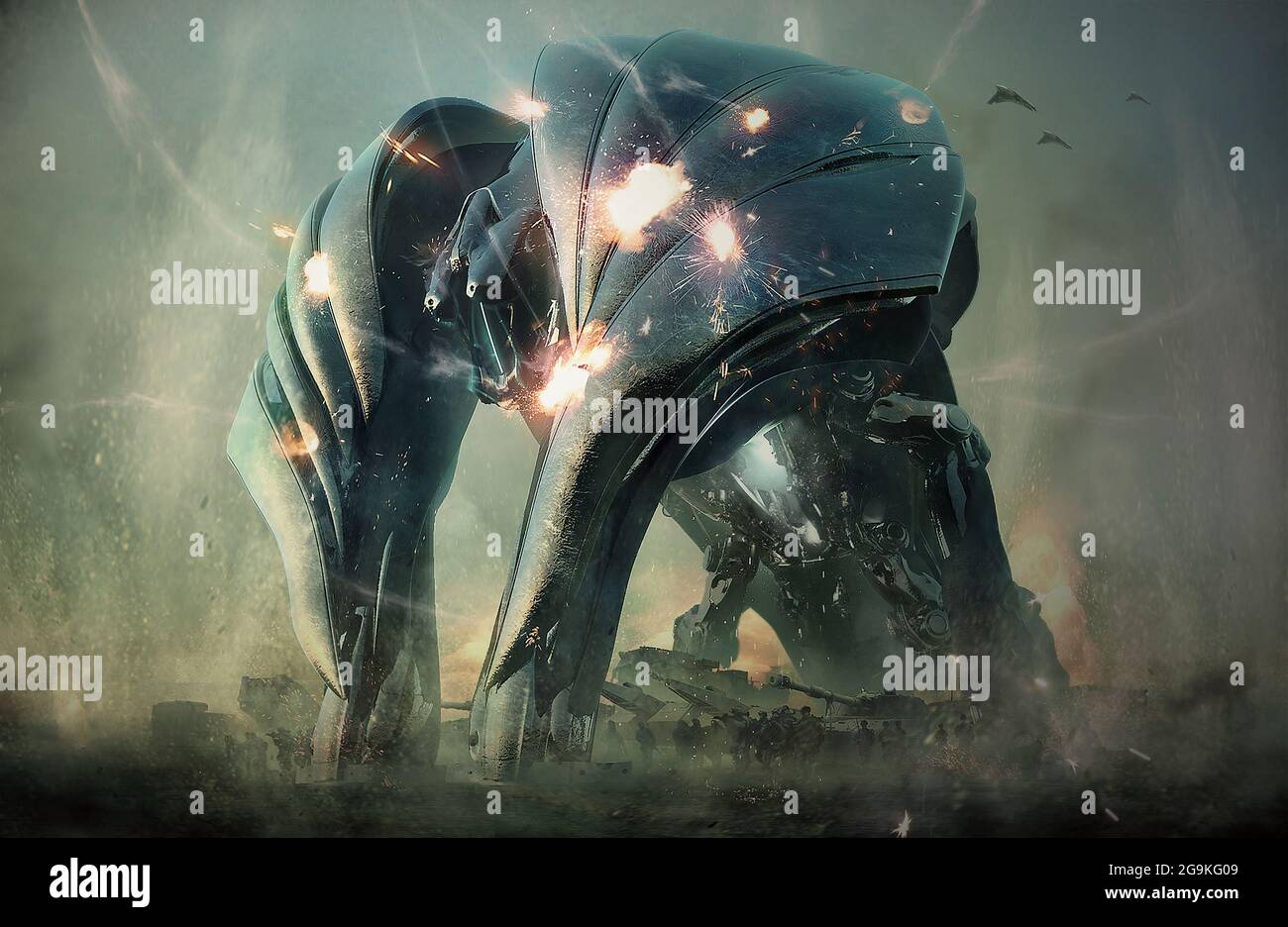 3d rendering of imaginative futuristic science fiction fantasy giant ...