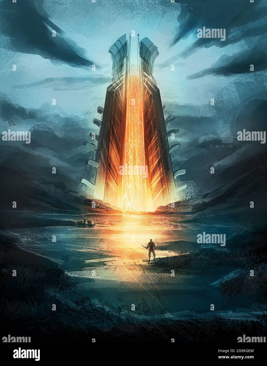 Science fiction ocean scene hi-res stock photography and images - Alamy