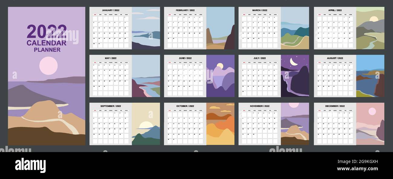 Printable Calendar 2022 Landscape