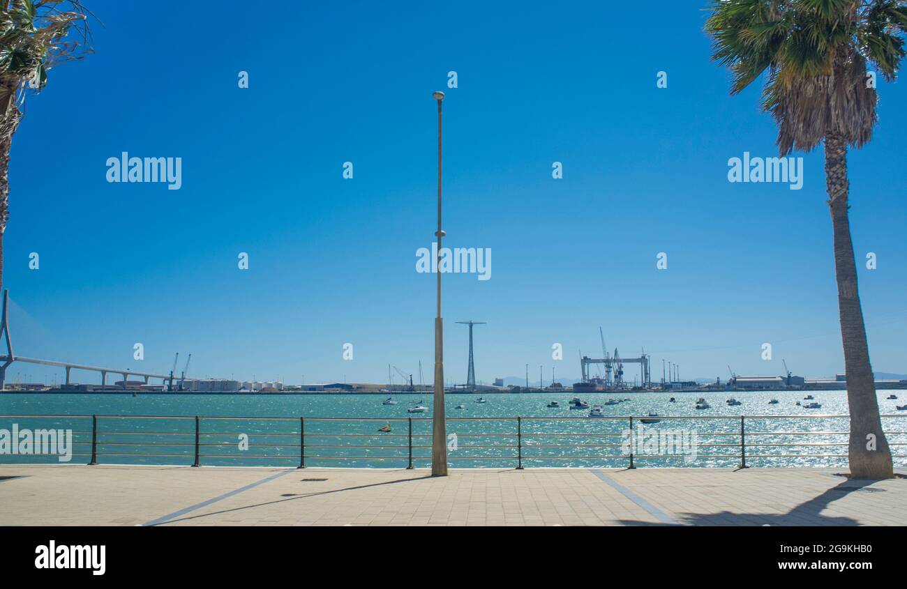 Cadiz Bay City Scape. Andalucia, Spain Stock Photo - Alamy