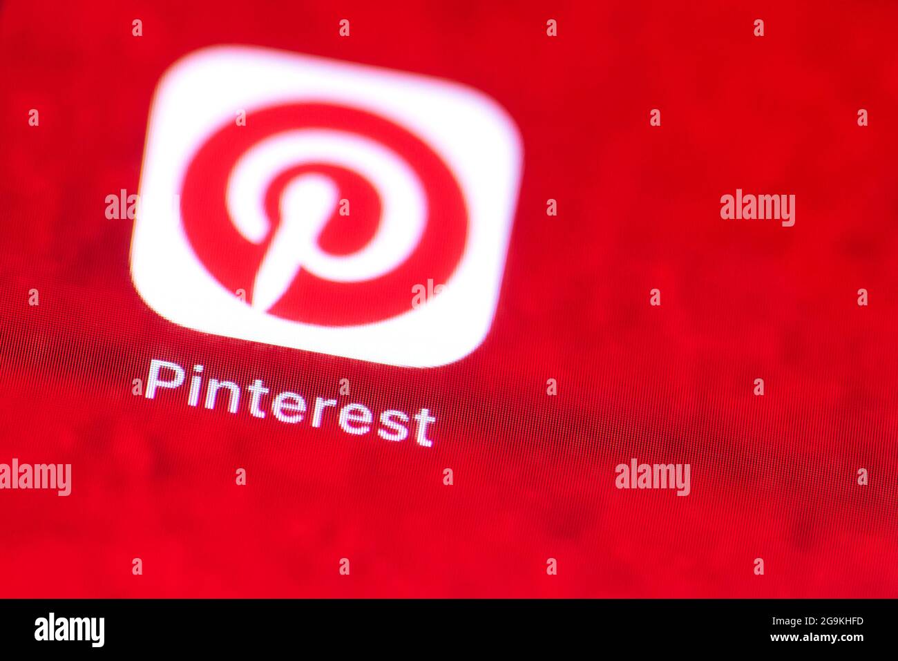 Tashkent, Uzbekistan - 15 July, 2021: Pinterest mobile application on ...