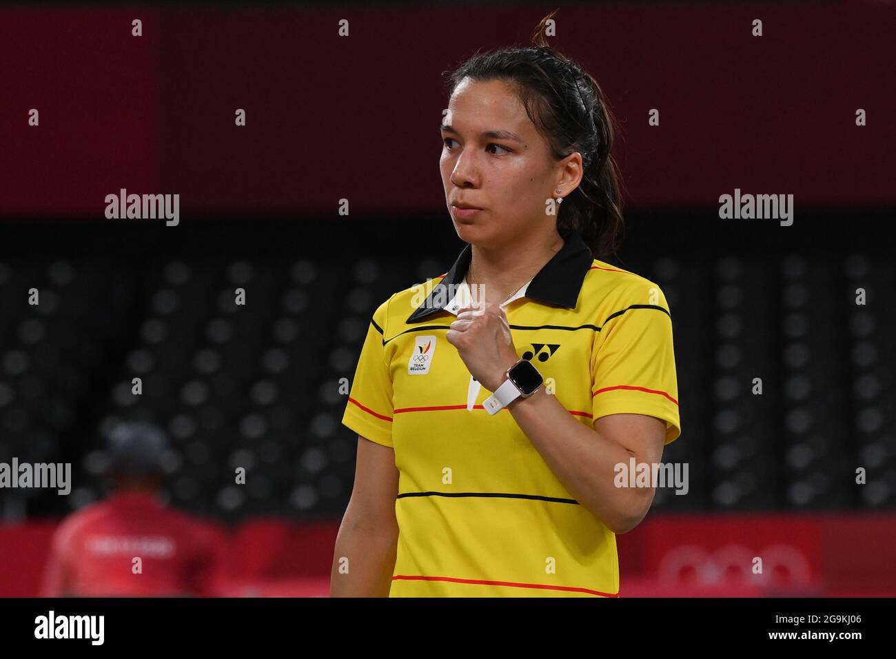 Belgian Lianne Tan celebrates after scoring during a group stage game ...