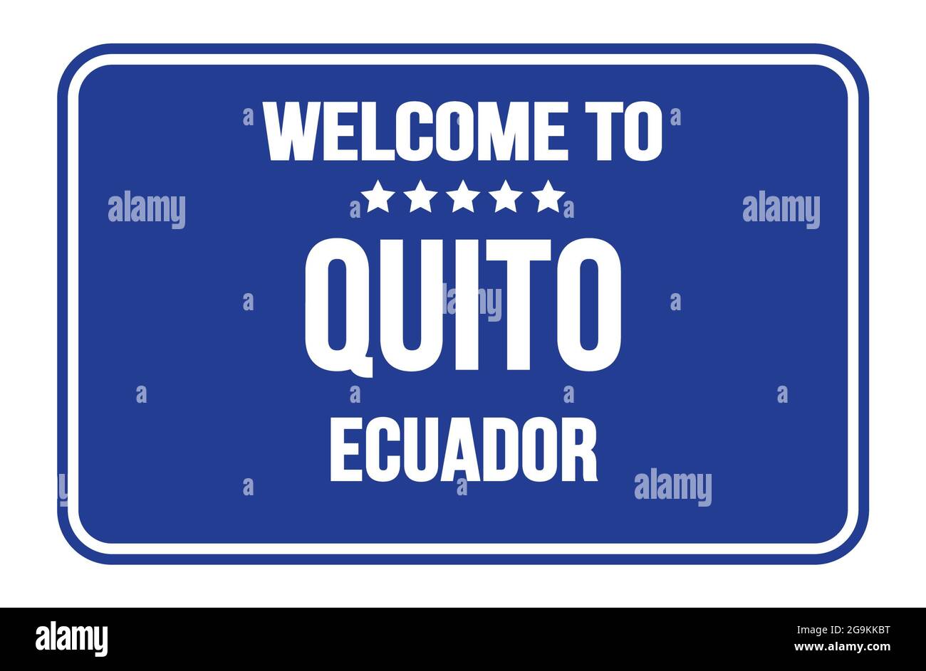 Quito street sign ecuador hi-res stock photography and images - Alamy