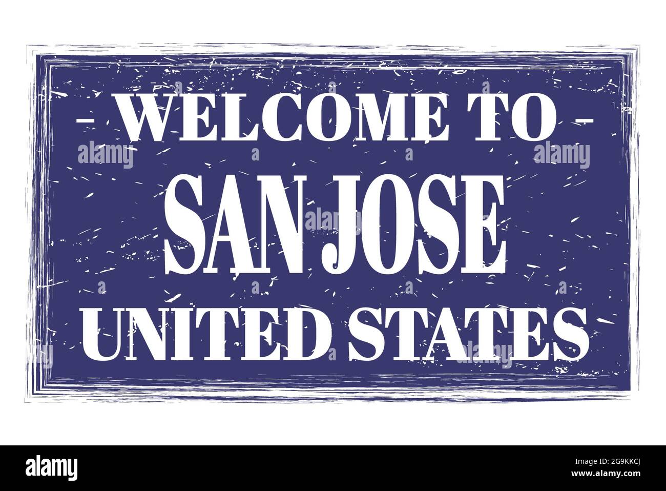 Welcome san jose blue hi-res stock photography and images - Alamy