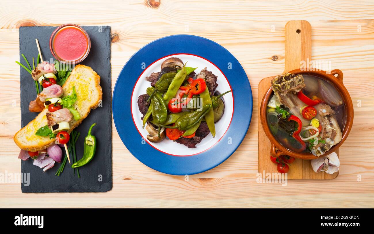 Set lamb dishes hi-res stock photography and images - Alamy