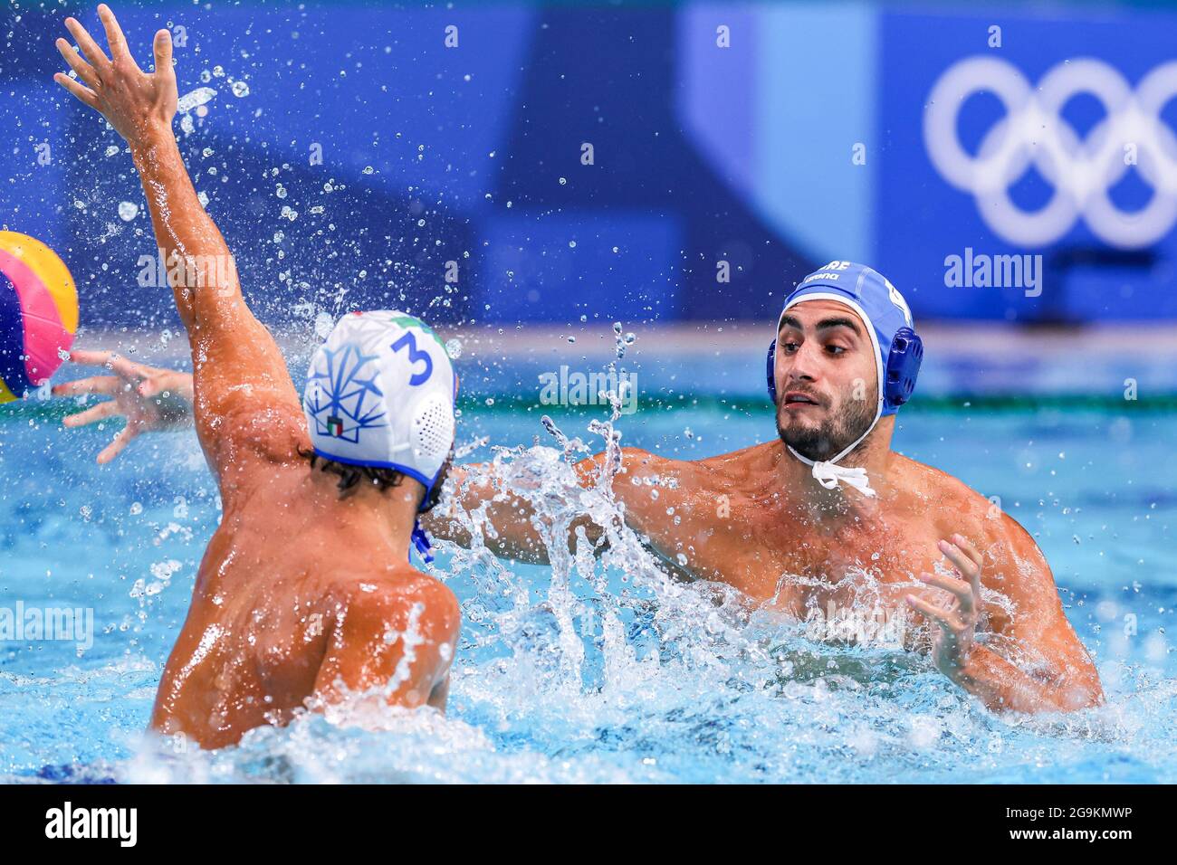 Tokyo, Japan. 27th July, 2021. TOKYO, JAPAN - JULY 27: Stefano Luongo of Italy, Marios Kapotsis ...