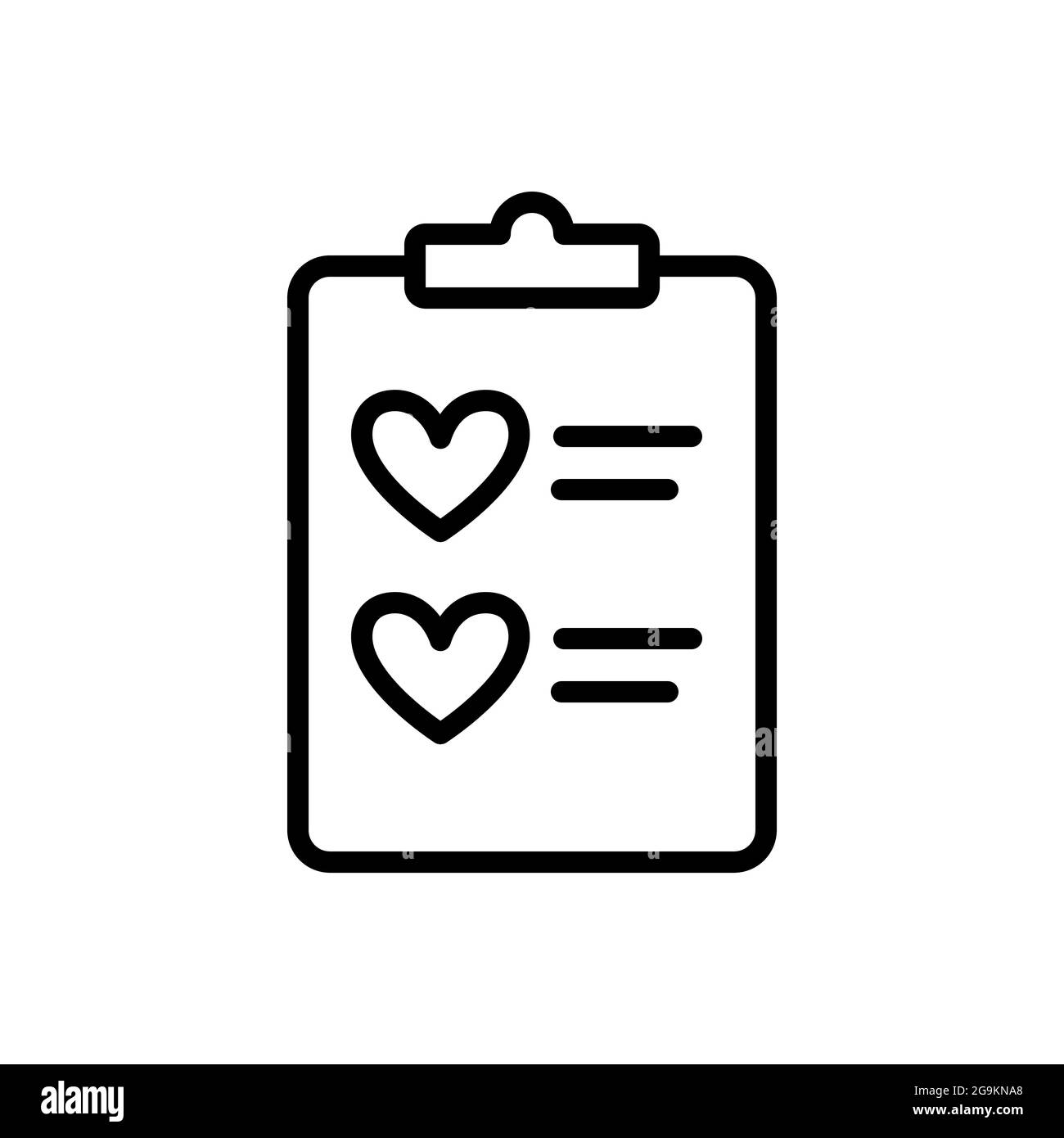 Black hearts outline hi-res stock photography and images - Alamy