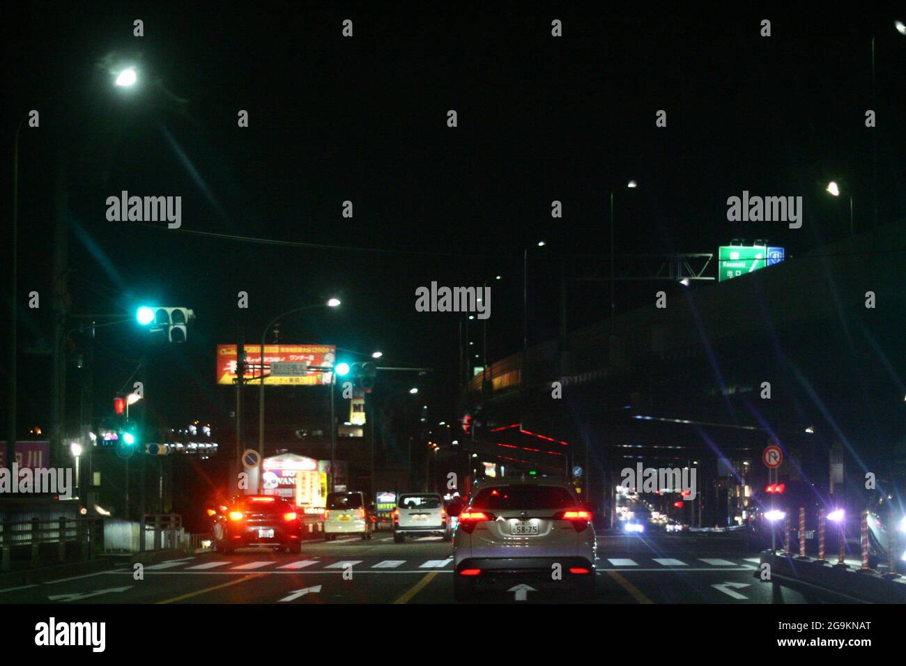 Night Drive - Japan Stock Photo - Alamy
