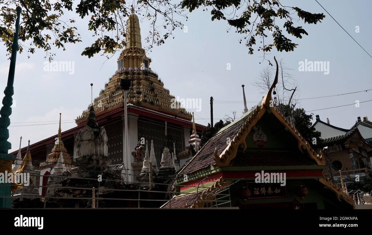 Chee Chin Khor Temple and Pagoda Tropical Khlong San Bangkok Thailand ...