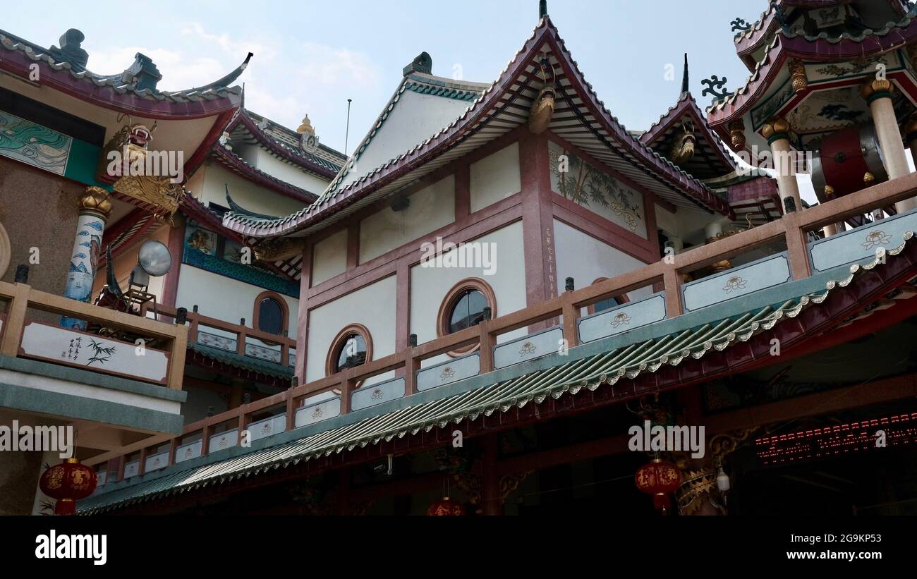 Chee Chin Khor Temple and Pagoda Tropical Khlong San Bangkok Thailand ...