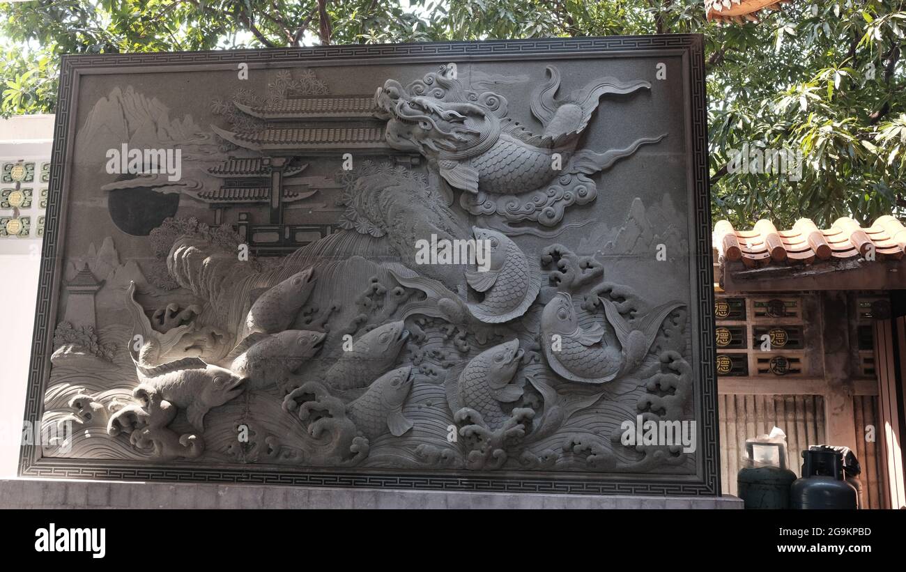 Chee Chin Khor Temple and Pagoda Tropical Khlong San Bangkok Thailand ...