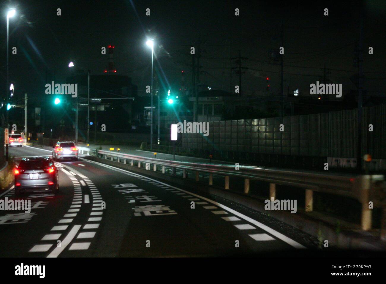 Night Drive - Japan Stock Photo - Alamy