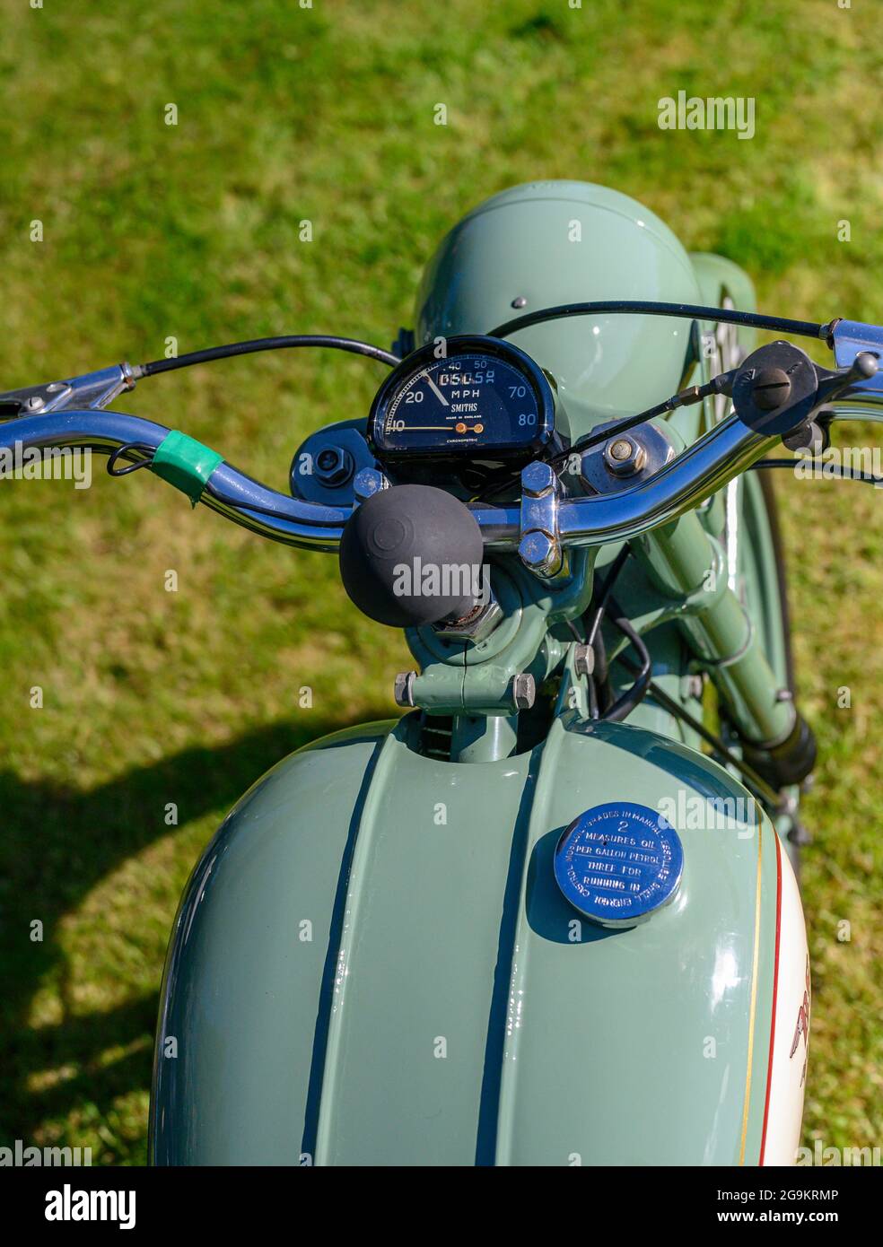The 1955 D1 125cc BSA Bantam Motorcycle in original Mist Green colour ...