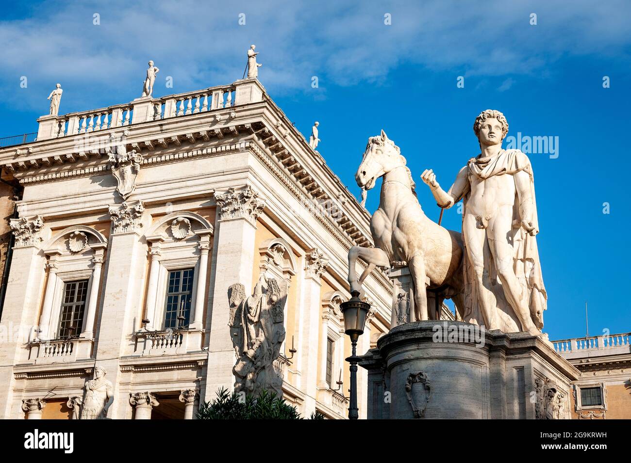 The Statue of Castor (Statua di Castore) installed at the entrance to ...