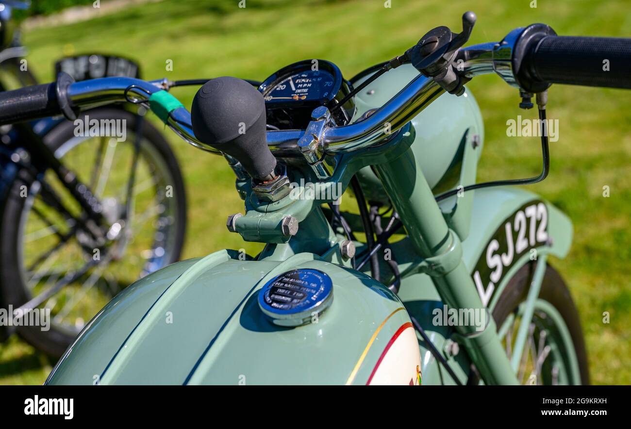 The 1955 D1 125cc BSA Bantam Motorcycle in original Mist Green colour ...