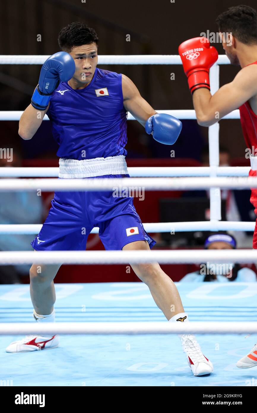 Tokyo, Japan. 26th July, 2021. Yuito Moriwaki (JPN) Boxing : Men's ...