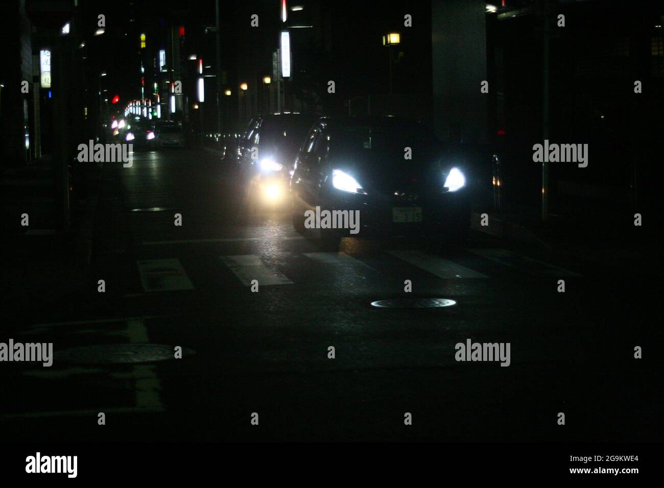 Night Drive - Japan Stock Photo - Alamy