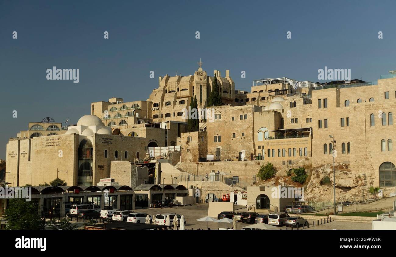 View of the Jewish Quarter in the Old City of Jerusalem Israel Stock ...