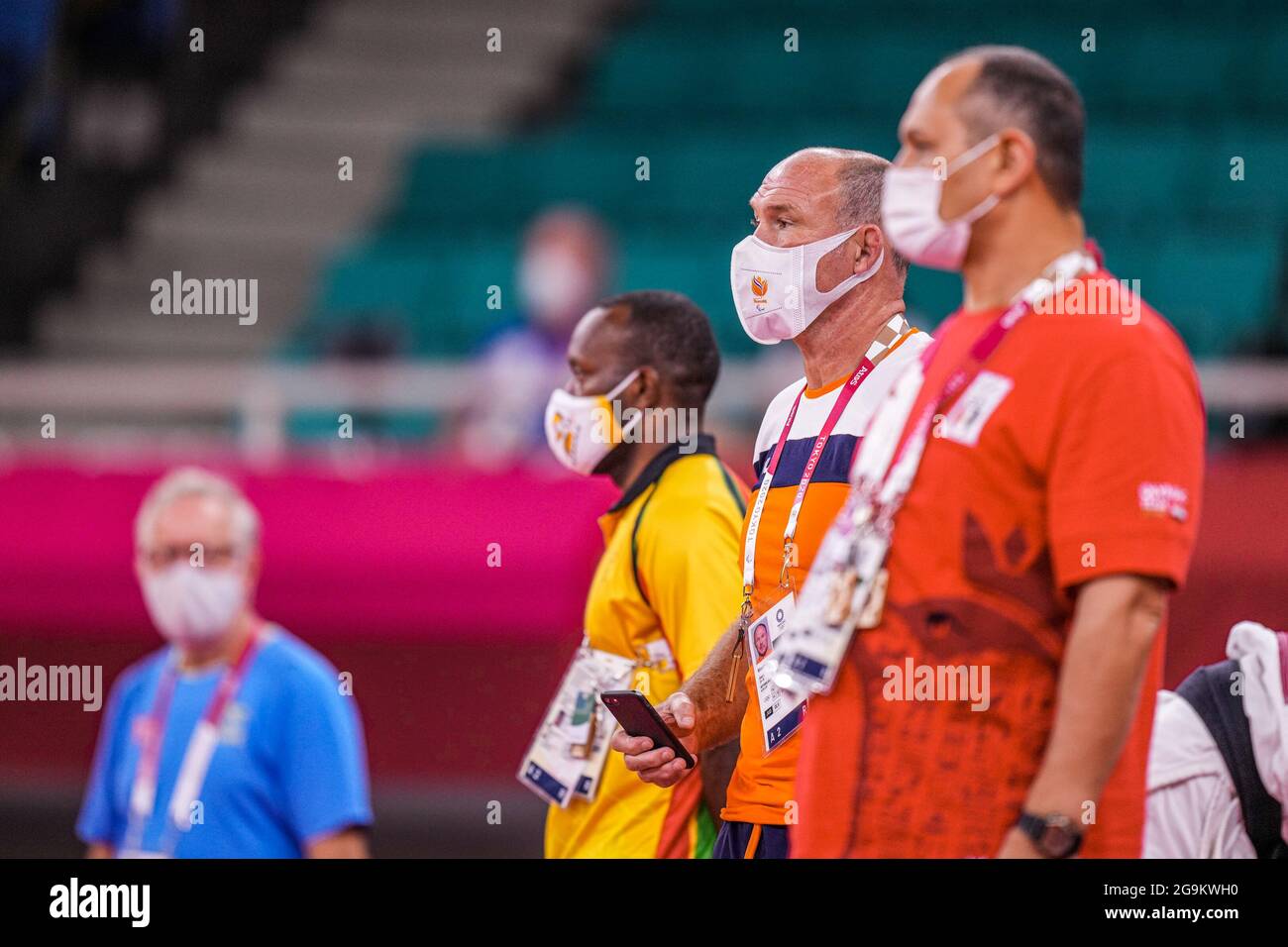 Tokyo, Japan. 27th July, 2021. TOKYO, JAPAN - JULY 27: Coach Maarten ...