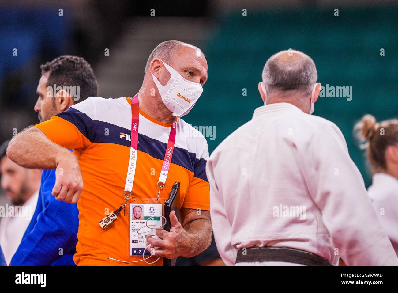 Tokyo, Japan. 27th July, 2021. TOKYO, JAPAN - JULY 27: Coach Maarten ...