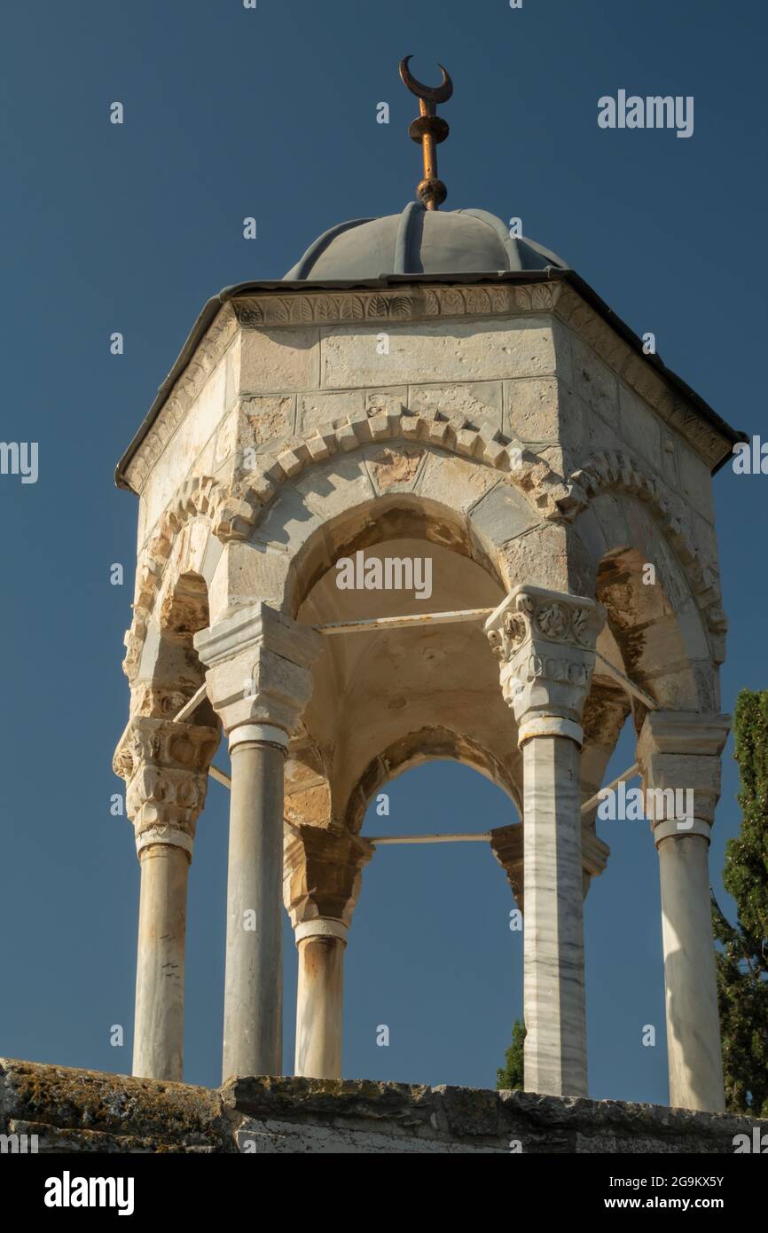 The Dome of Khidr, originally built in the 10th century CE extensively ...