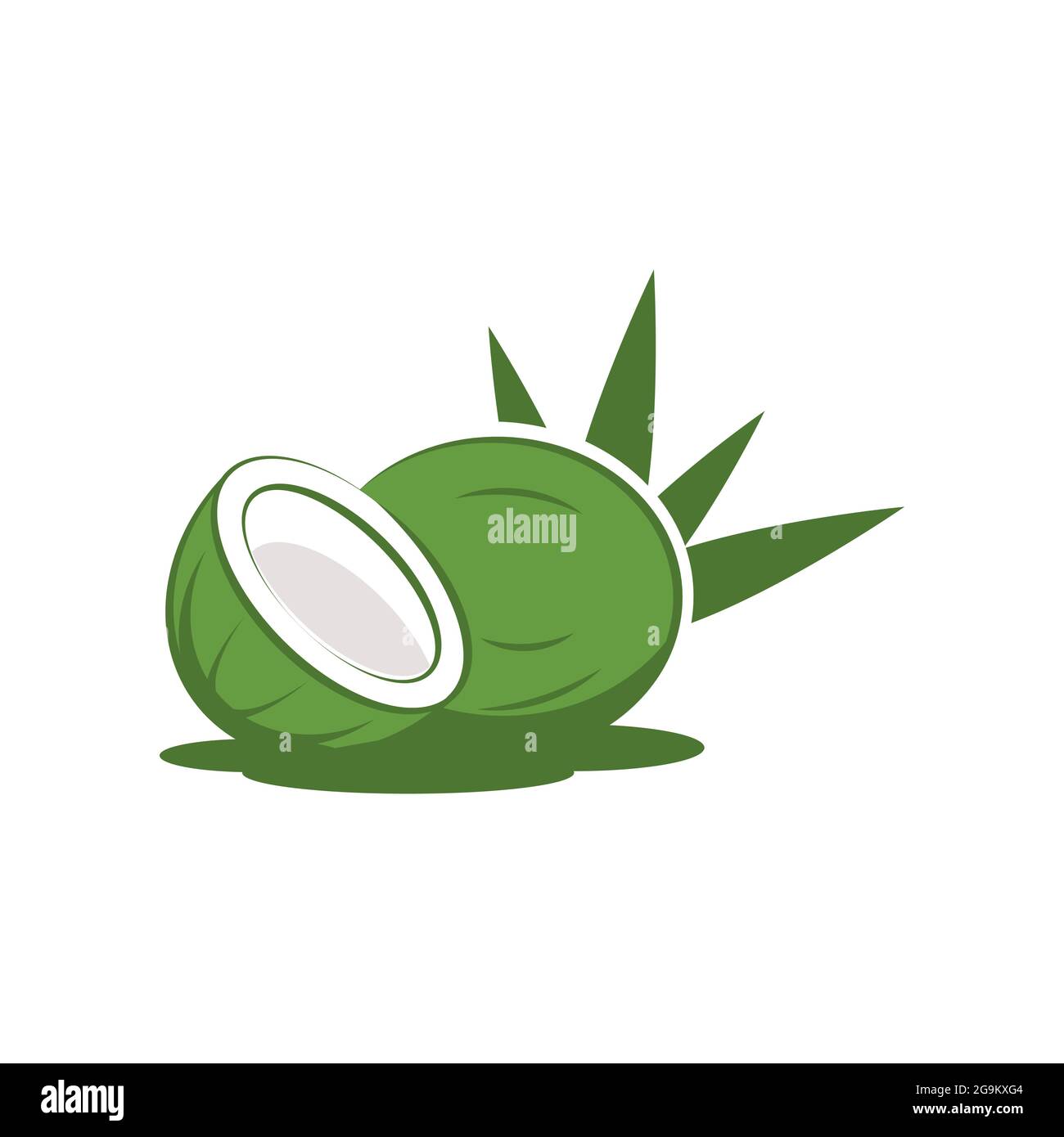 coconut logo Vector icon design illustration Template Stock Vector ...