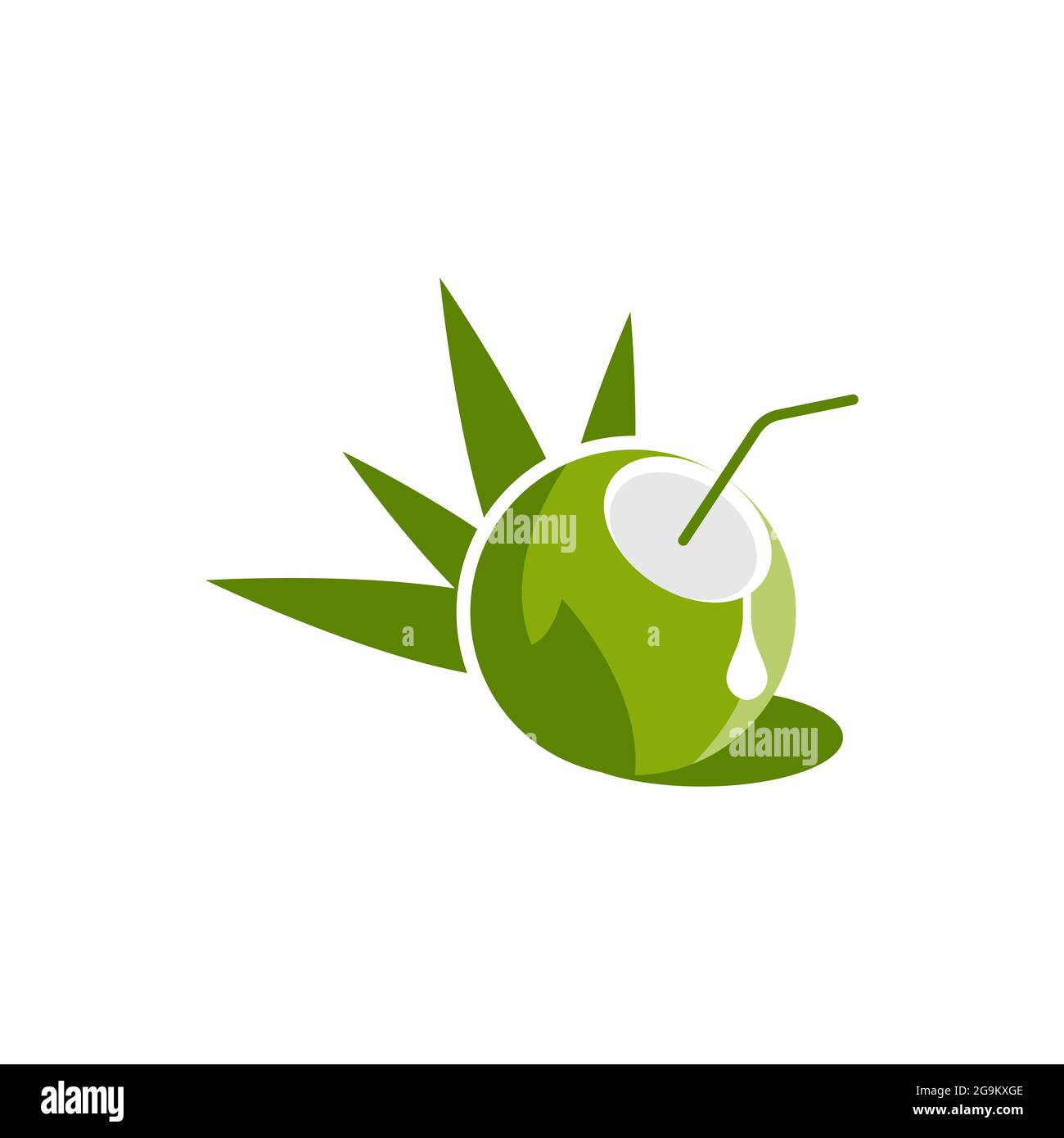 coconut logo Vector icon design illustration Template Stock Vector ...