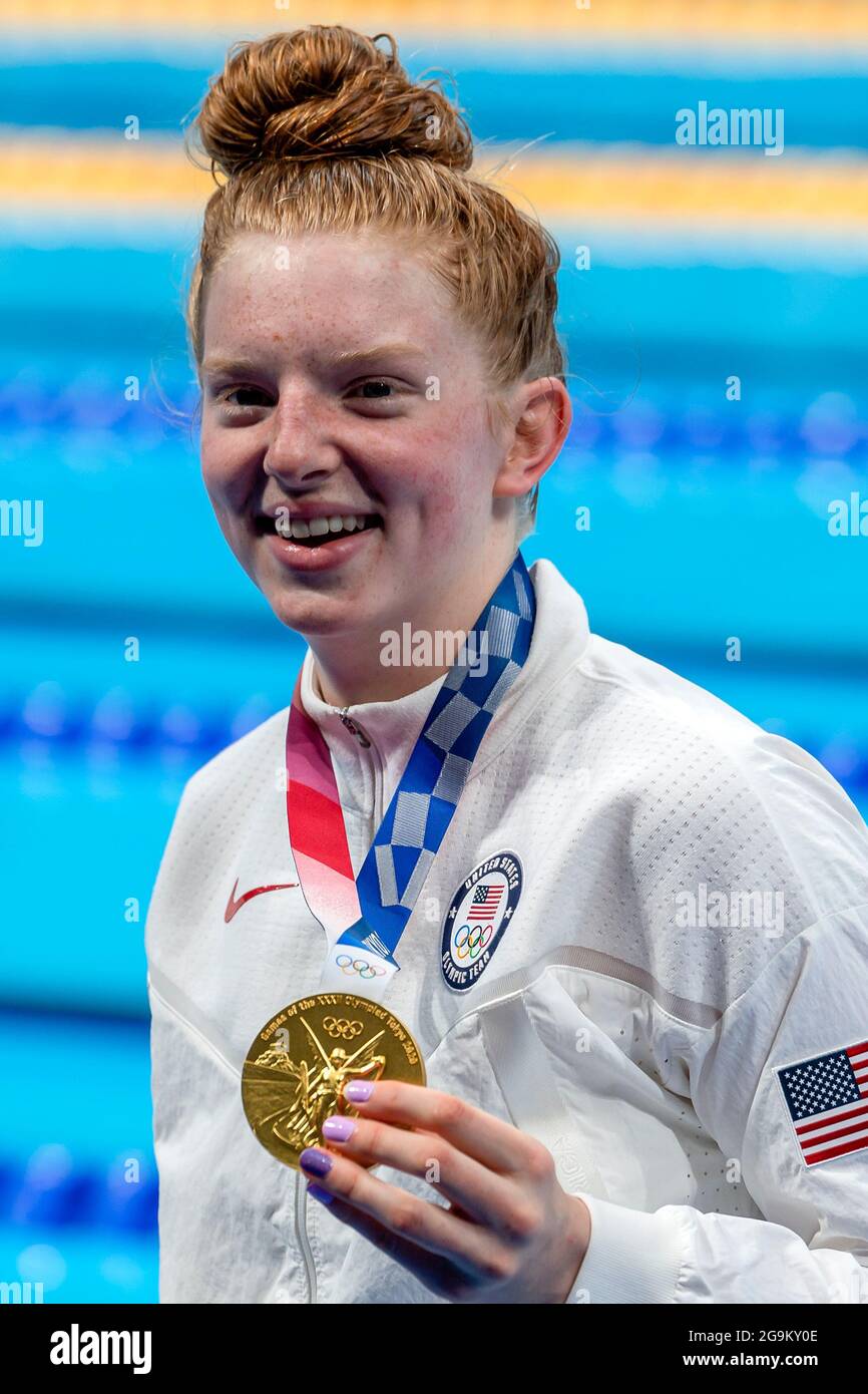 Tokyo, Japan. 27th July, 2021. TOKYO, JAPAN - JULY 27: Lydia Jacoby of ...